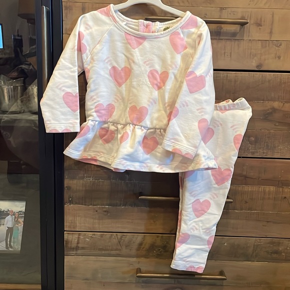 monica + andy | Matching Sets | Monica And Andy Pink Heart 2t Set ...